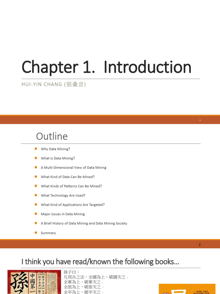 Slide 03 Chapter1 Introduction | PDF | Data Mining | Data