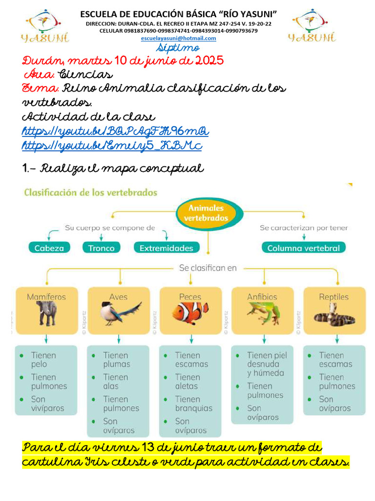 7mo CCNN 1 UNIDAD 4 SEMANA Martes 10 | PDF