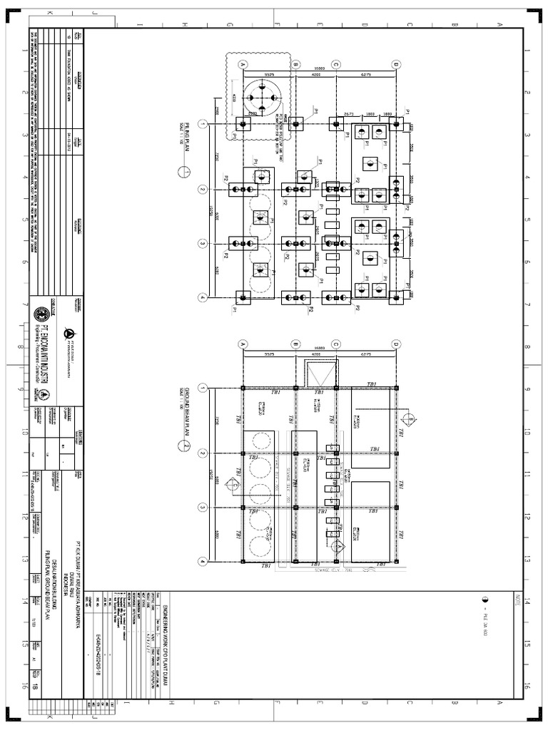 4202-Ds-1b-Piling Plan & Ground Beam | PDF