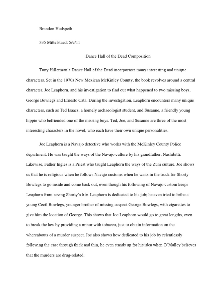 Dance Hall of The Dead Composition. | PDF | Novels | Violence