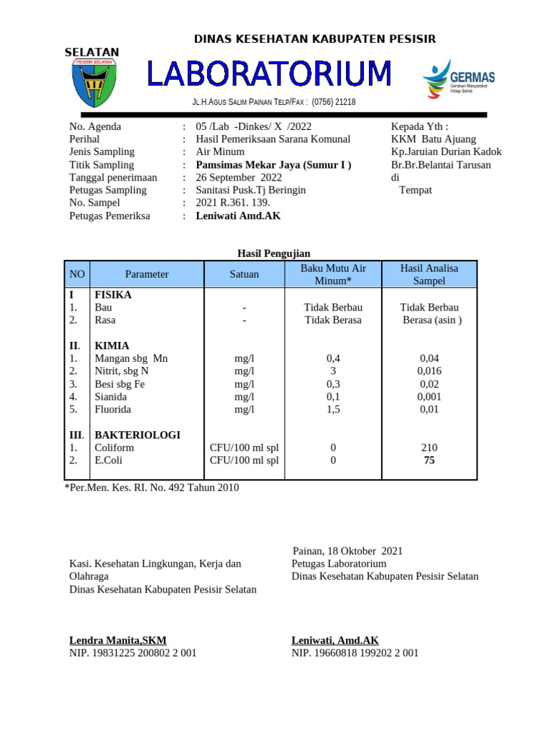 Hasil Pamsimas 2022 | PDF