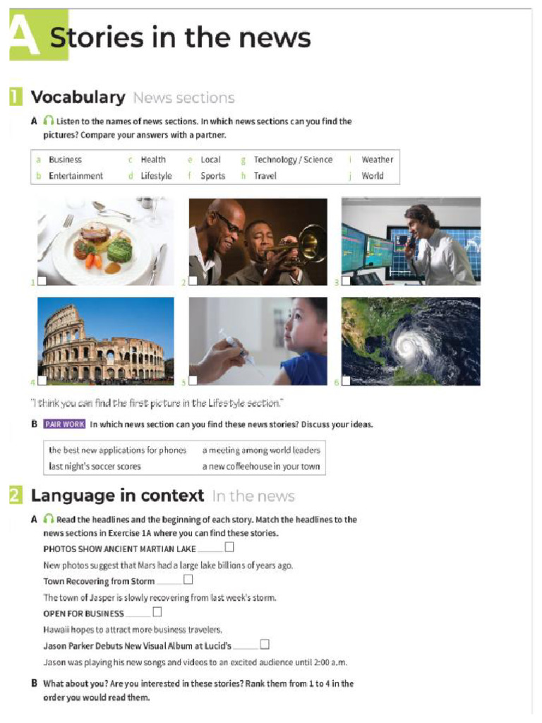 Four Corners Ss Unit 1 | PDF