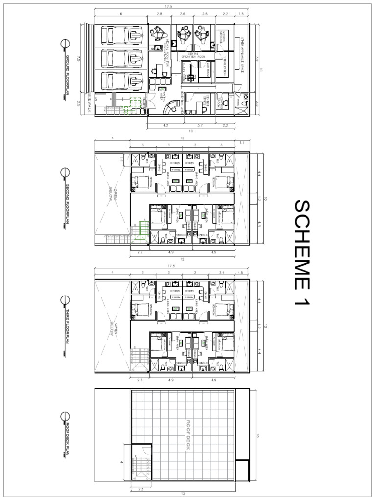 3 Storey Floorplan (Scheme 1) | PDF | Floors | Architectural Design