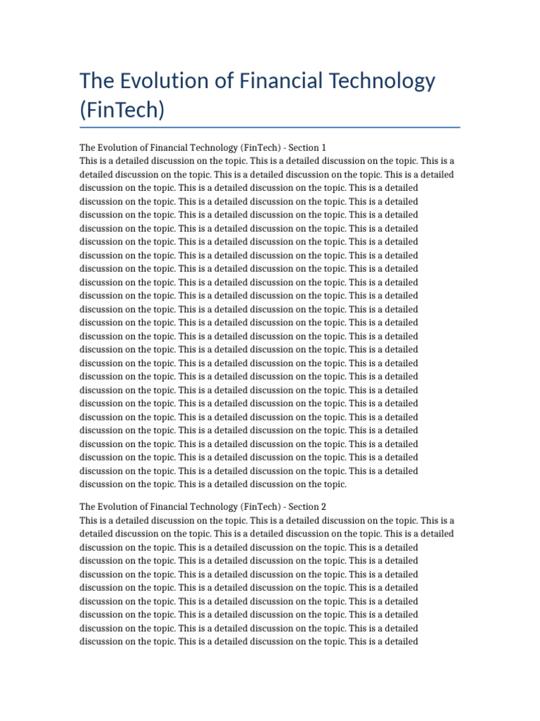 The Evolution of Financial Technology (FinTech) | PDF