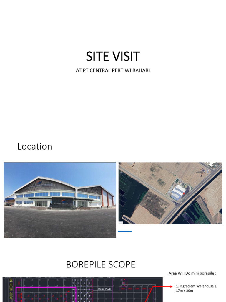 Site Visit PT Central Pertiwi Bahari | PDF