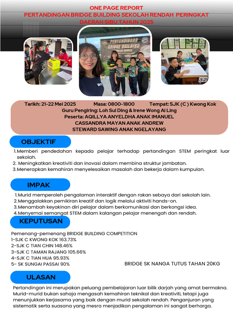Pertandingan Bridge Building 2025 | PDF