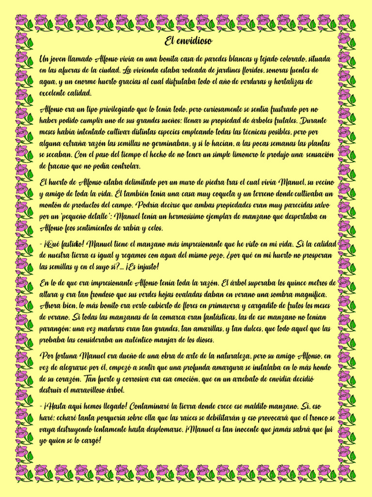El Envidioso | PDF