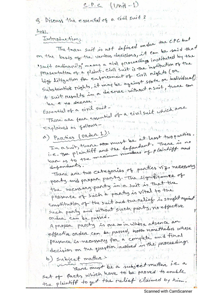 CPC Unit 1 Note | PDF