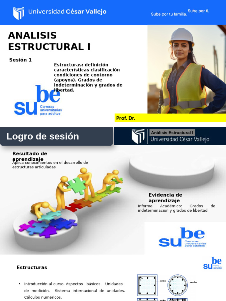 Sesión 01 - Análisis Estructural I - Sube | PDF | Puente