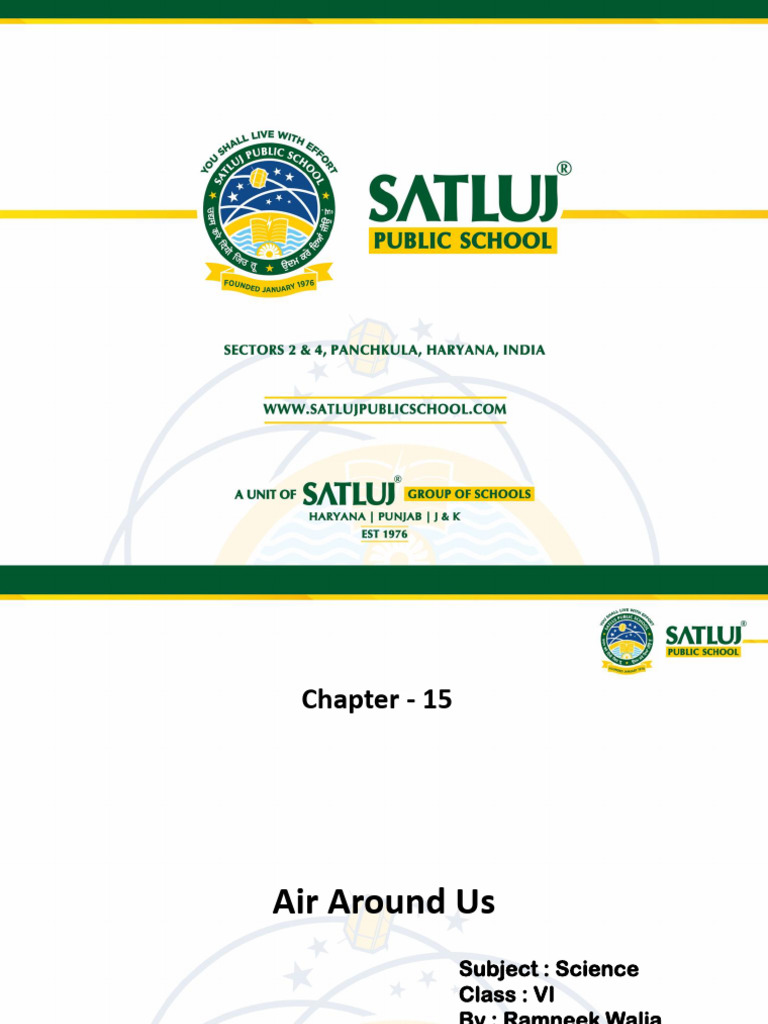 Air Around Us NCERT Solution | PDF