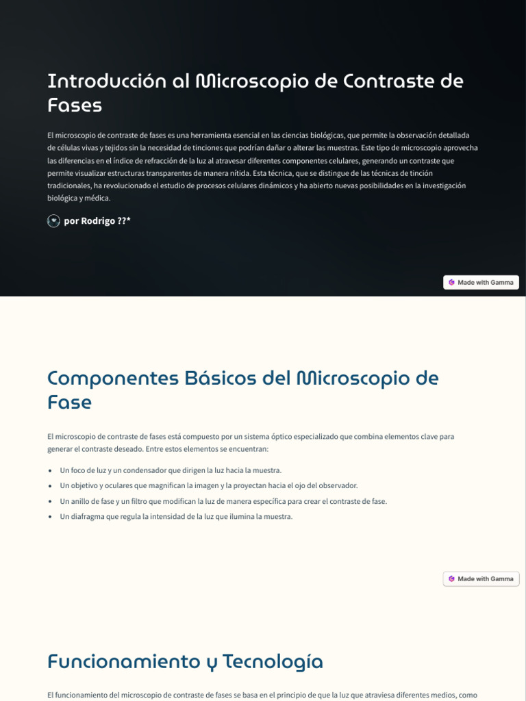 Introducción al Microscopio de Contraste de Fases | PDF | Microscopio ...