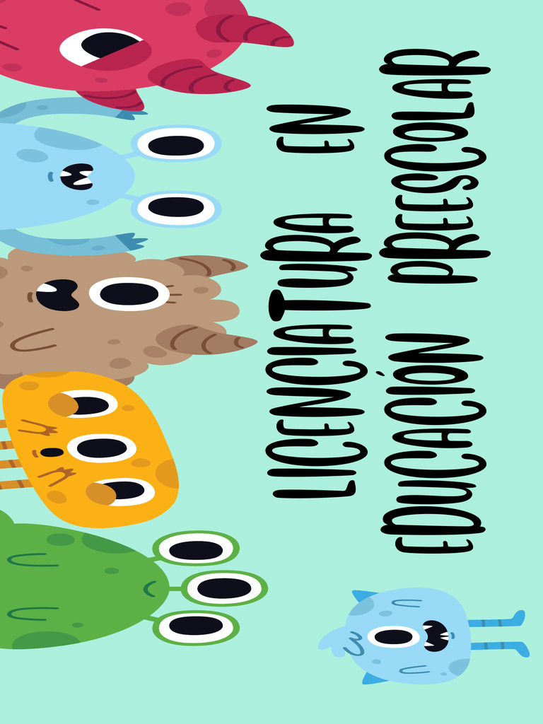 Marcapáginas Monstruos Ilustrado Infantil Colorido | PDF