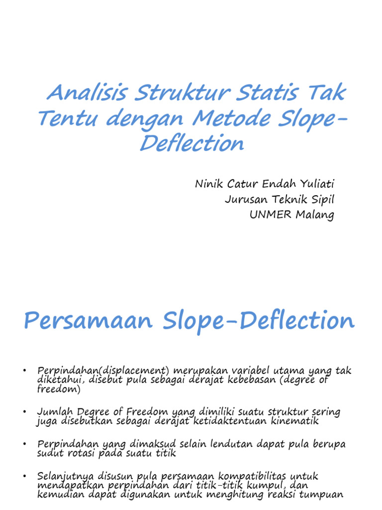 04 - Metode Slope Deflection - PDF | PDF