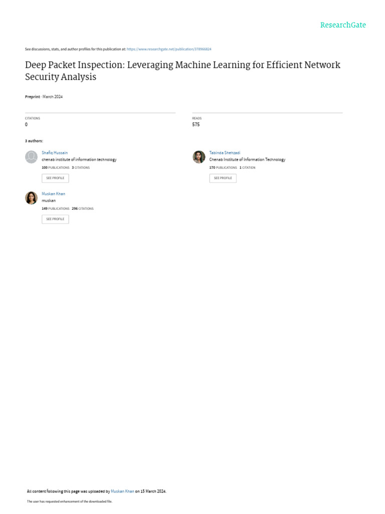 Enhancing DPI with Machine Learning | PDF | Machine Learning | Security