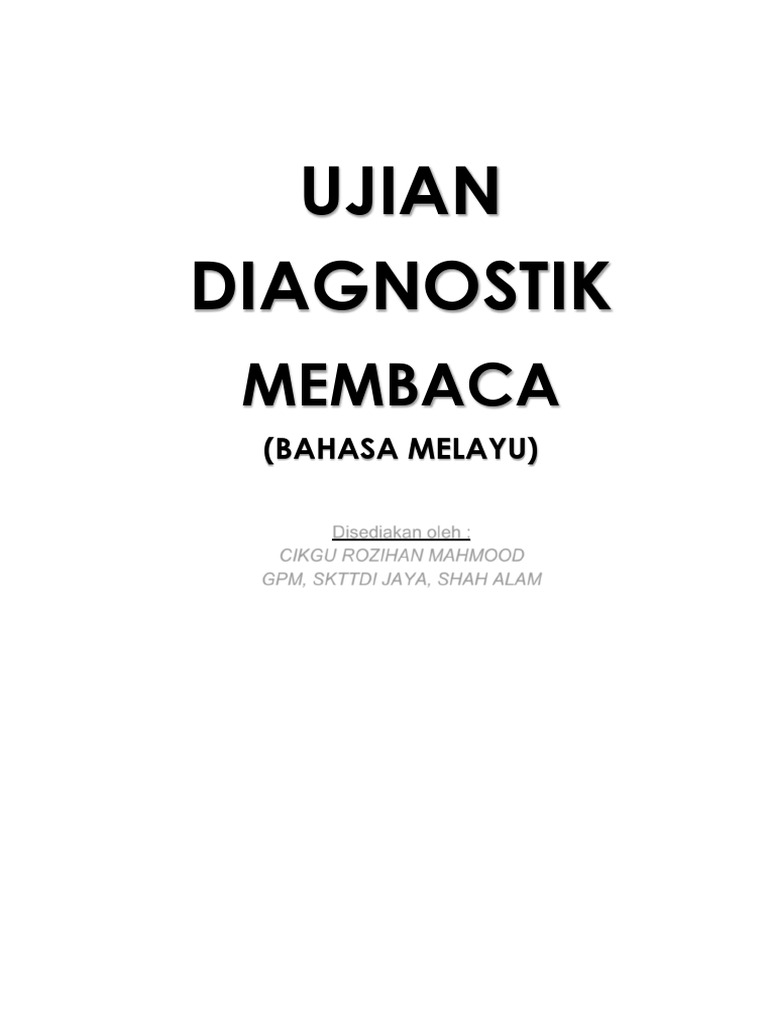 Ujian Diagnostik Membaca | PDF