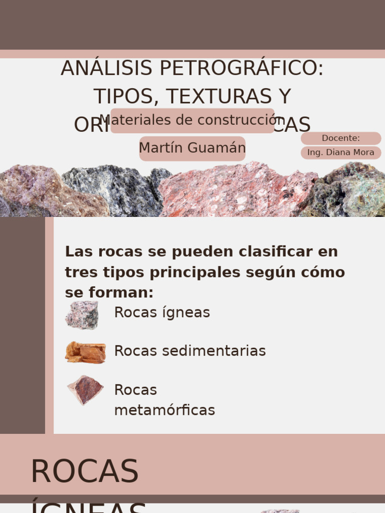 Trabajo Rocas | PDF | Roca ígnea | Roca clástica