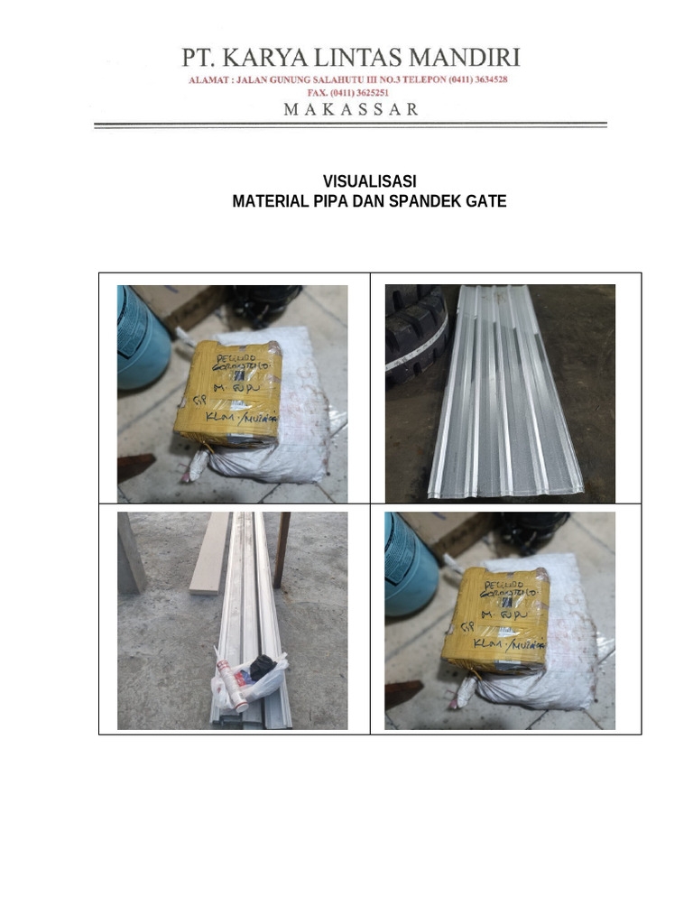 Material Pipa Dan Spandek Gate | PDF