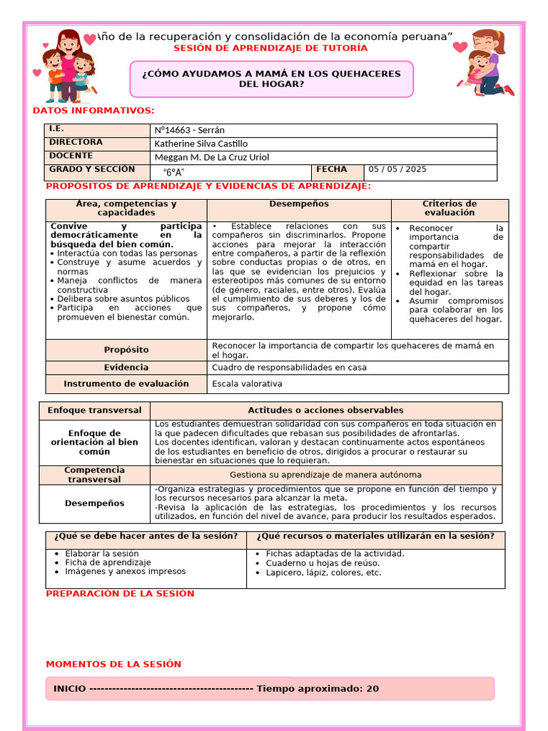 Ses-Mierc-Tut-Cómo Ayudamos A Mamá en Los Quehaceres Del Hogar 050525 ...