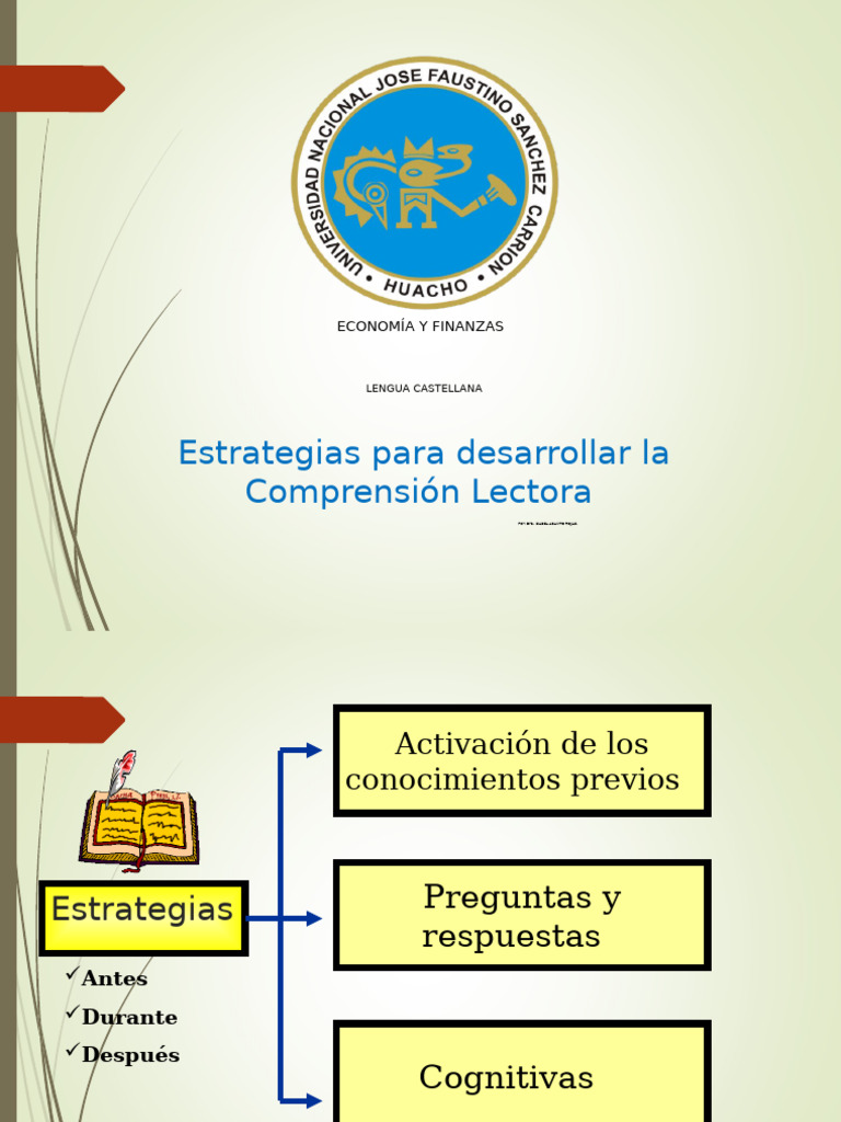 Estrategias para Mejorar la Comprensión Lectora | PDF | Comprensión ...