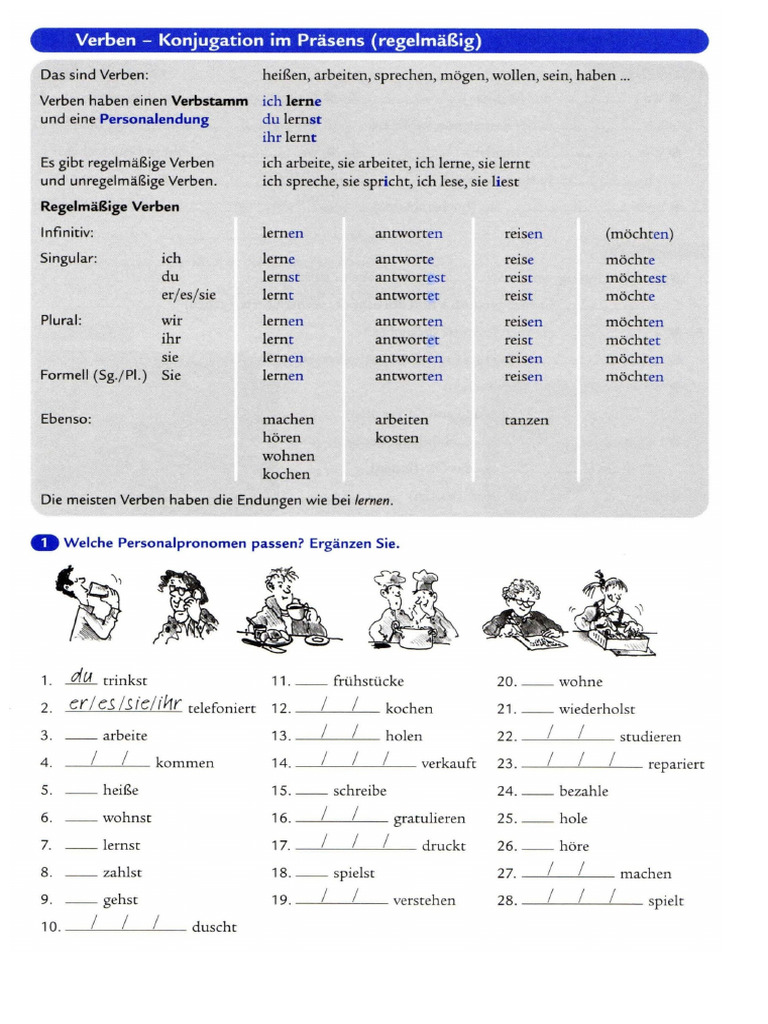 Verbos Regulares (Presente) | PDF