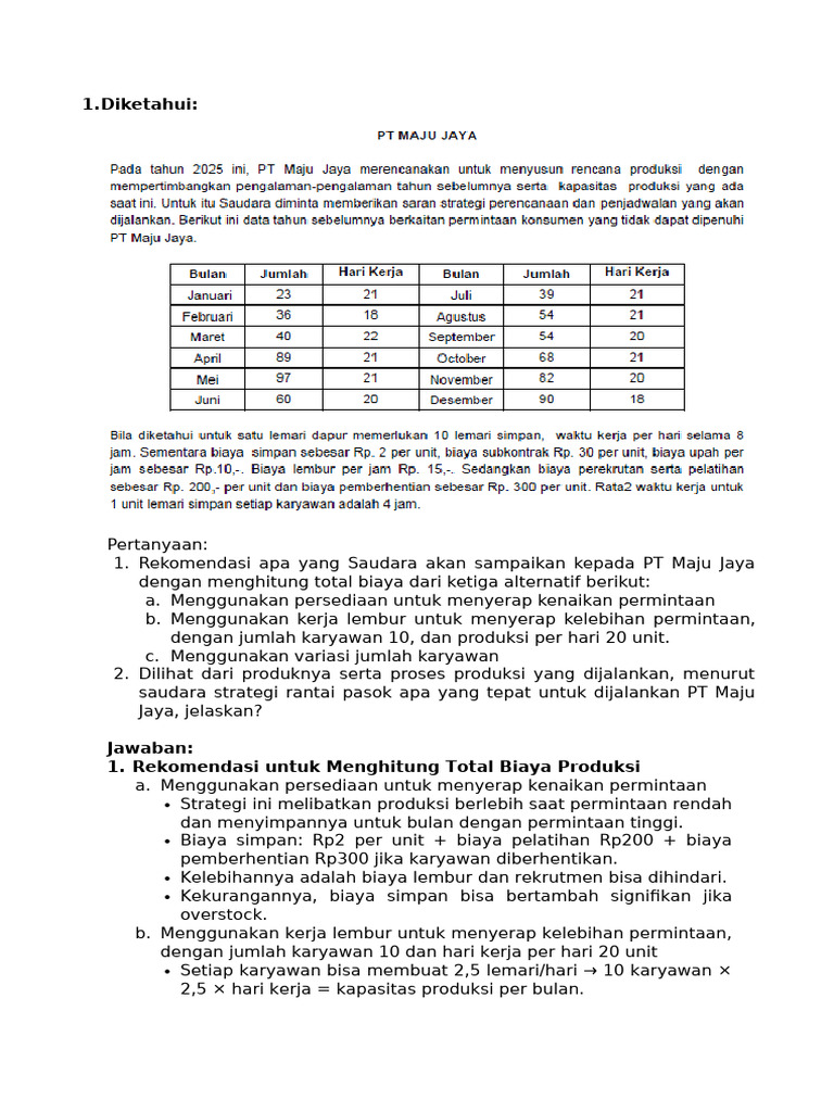 2. 051644422_mochamad Yosep Agustian_tmk3_5-Manajemen Operasi-soal&Jwb | PDF