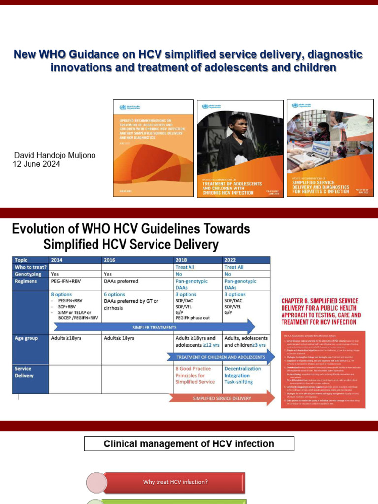 WHO Guidelines on HCV Treatment for Youth | PDF | Hepatitis C Virus ...