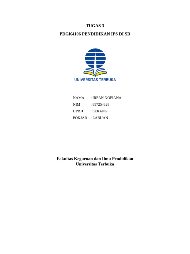 Tugas 3 Pendidikan IPS SD | PDF