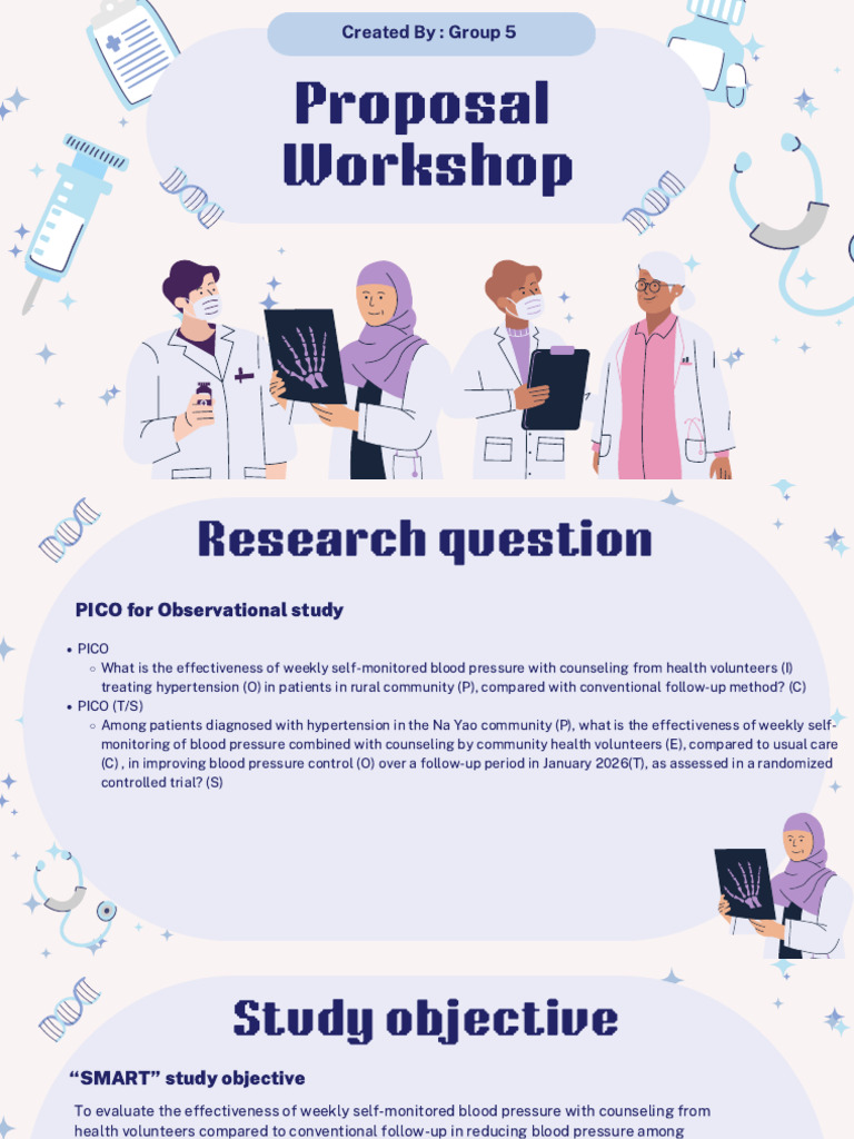 Hypertension Management: PICO Study Proposal | PDF