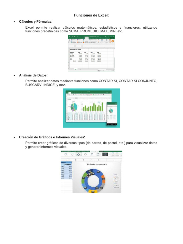 Funciones de Excel | PDF