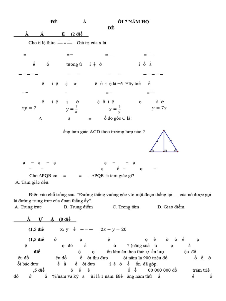 TỔNG HỢP - ĐỀ THAM KHẢO GK2 TOÁN 7 NH24-25 (3) | PDF