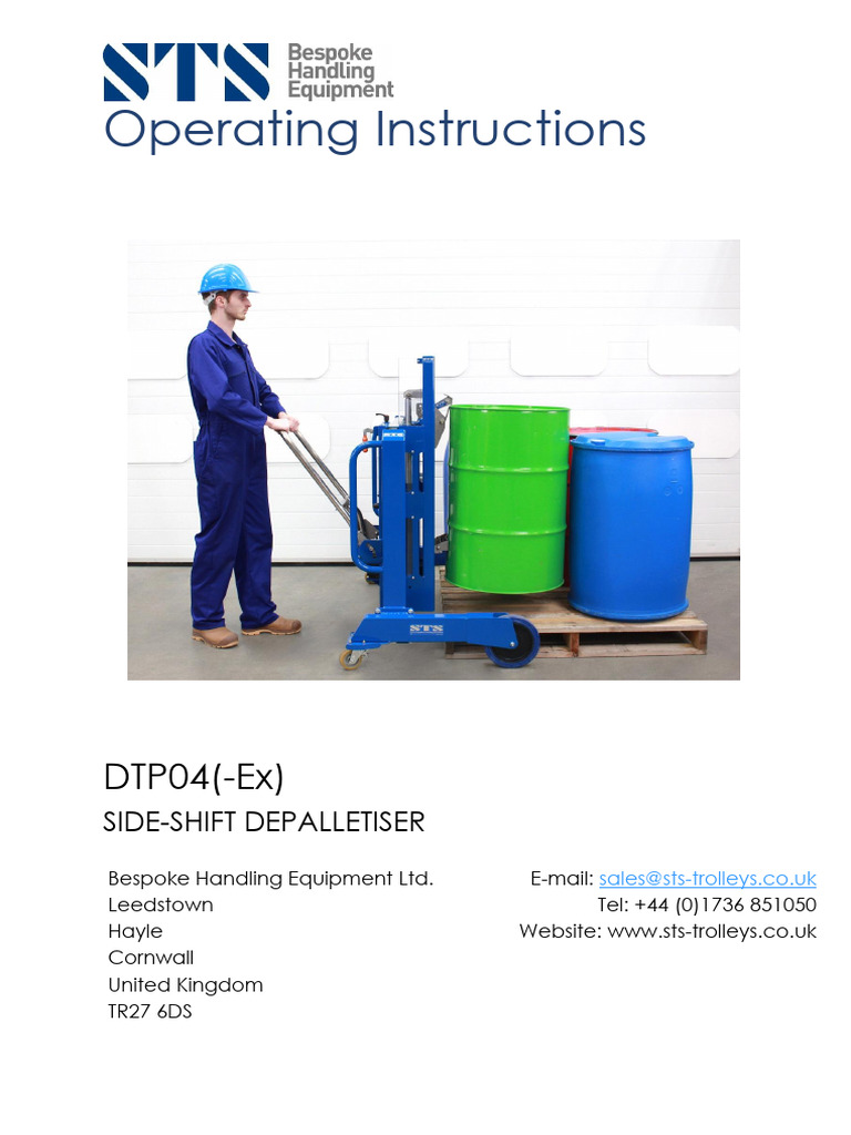 ATEX Drum Lifter Operating Instructions | PDF | Personal Protective ...