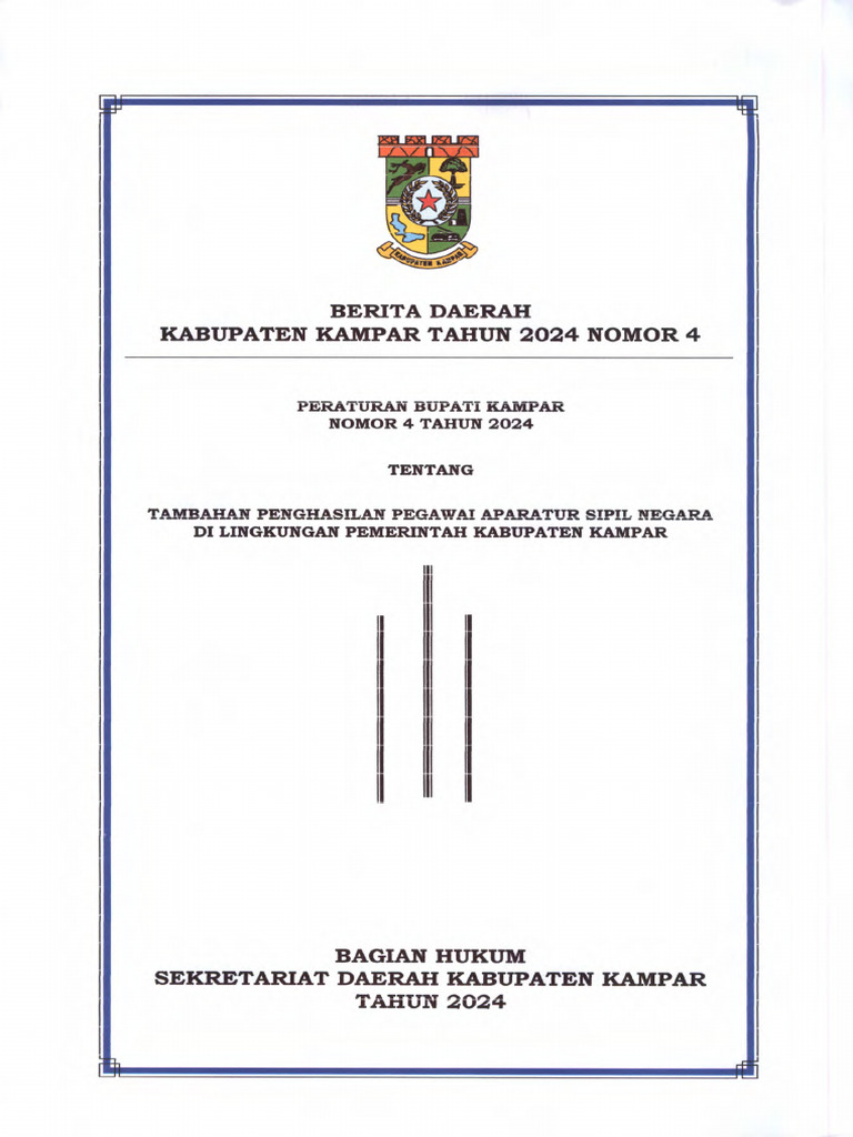 Perbup No 4 Tahun 2024 Salinan | PDF