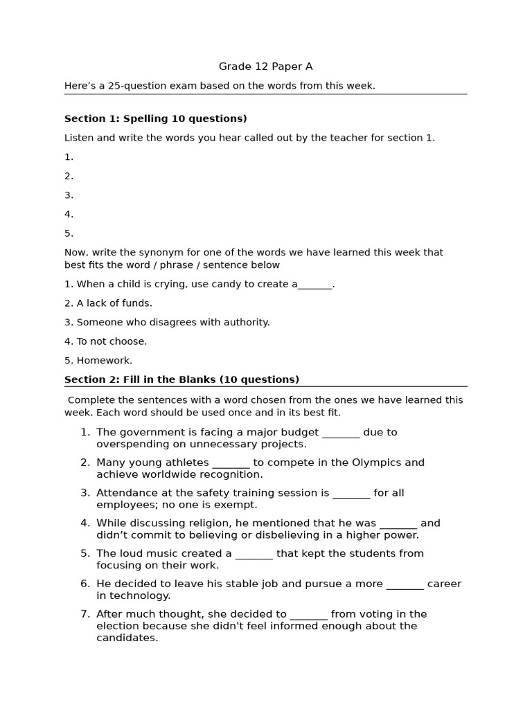 Quiz 12 | PDF