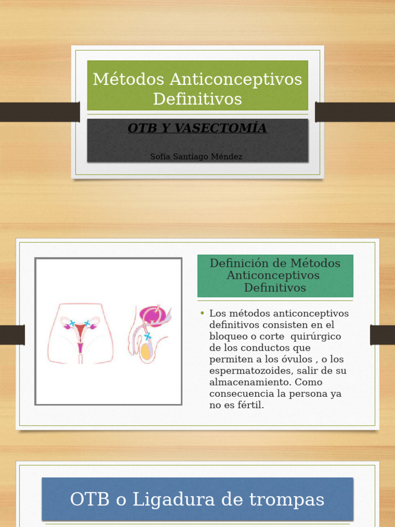 Métodos Anticonceptivos Definitivos y Herpes | PDF | Control de la ...