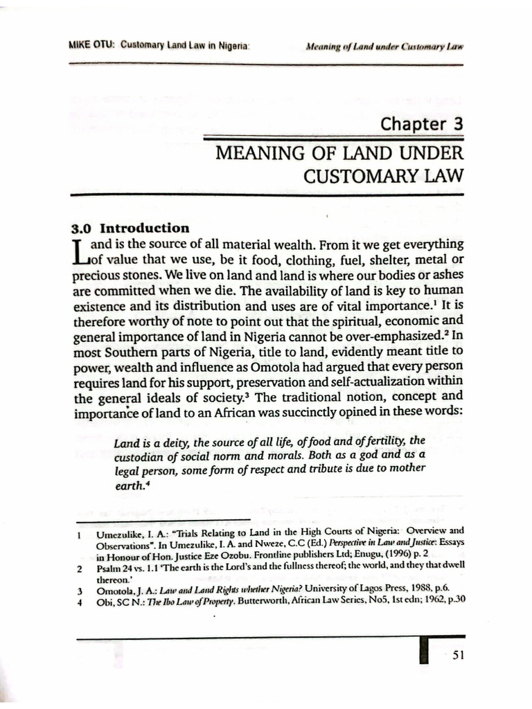 Aduaka Land Law Textbook | PDF