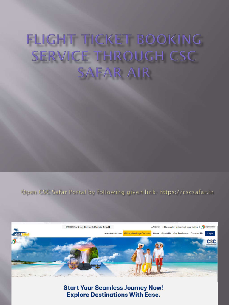 CSC Safar Air Process Flow Updated | PDF