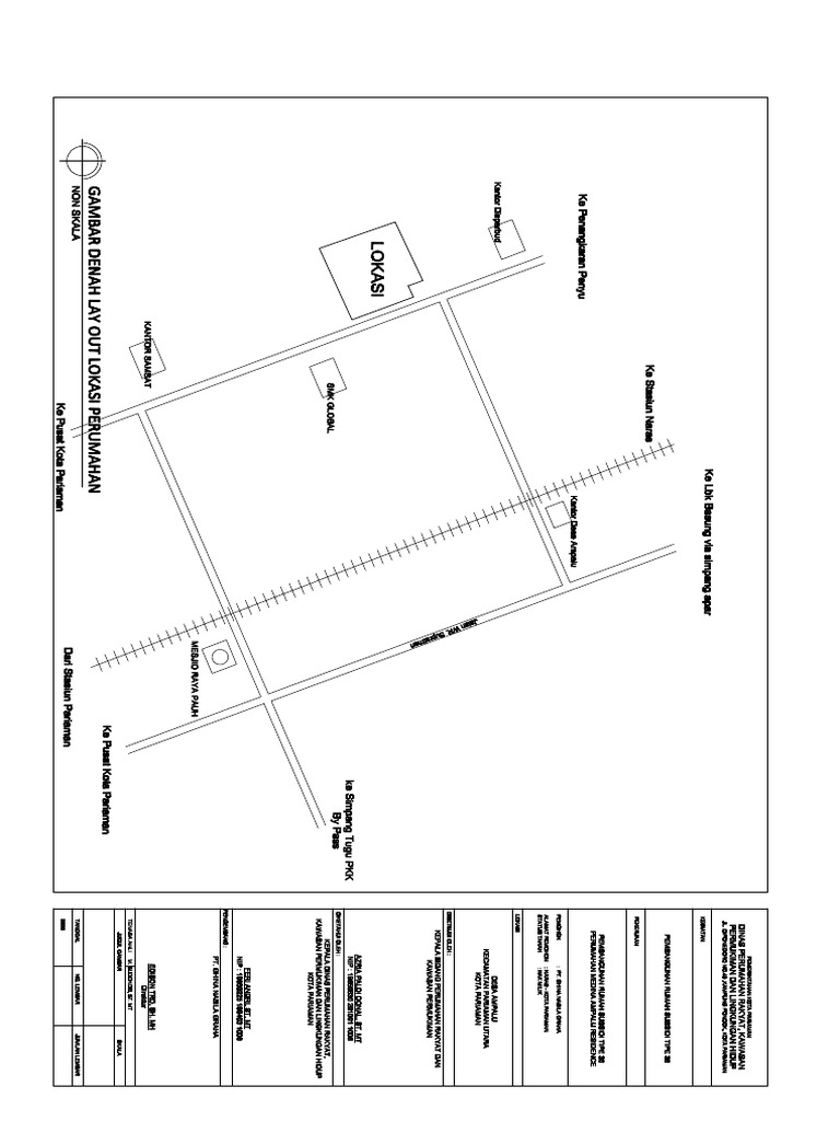 Gambar Denah Lay Out Lokasi | PDF