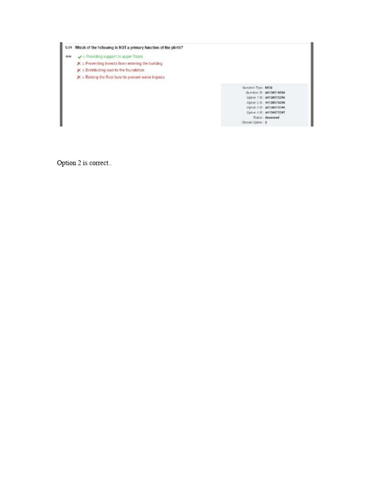 Plinth Question | PDF