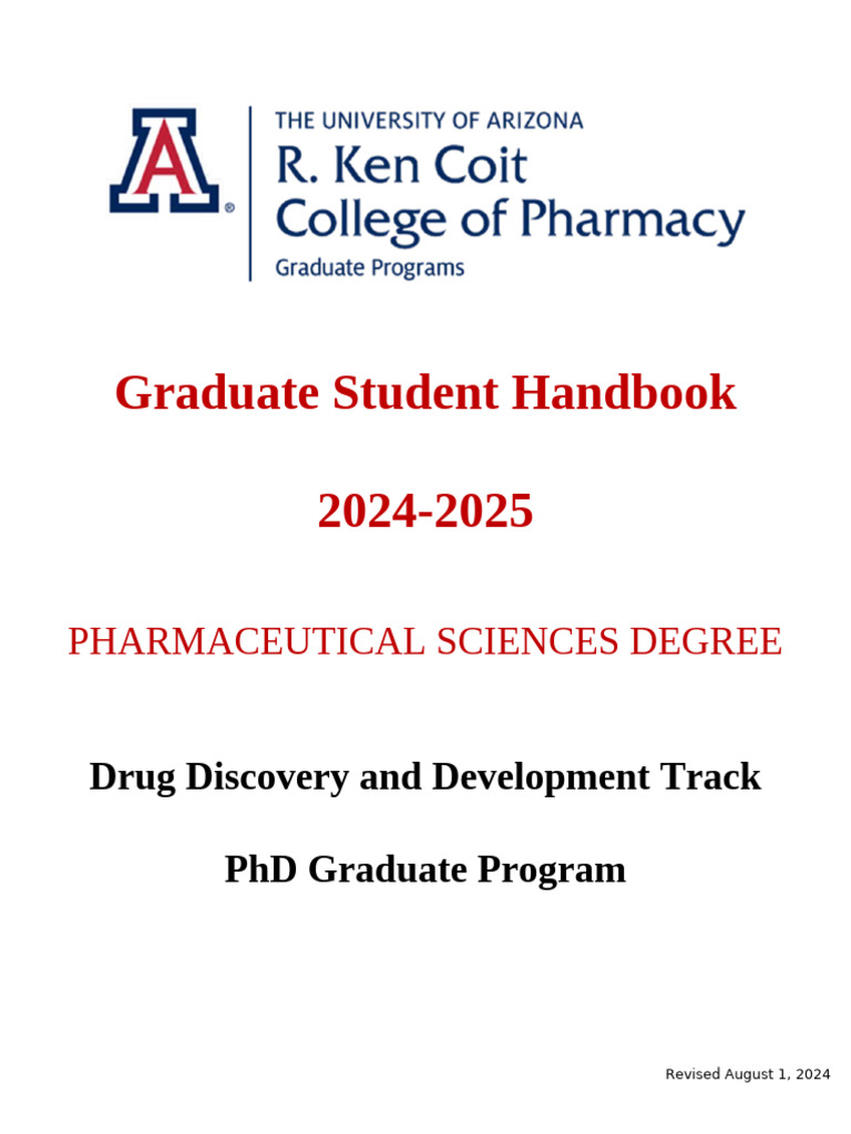 DDD-Handbook AY-2024 2025 | PDF | Medicinal Chemistry | Pharmacology