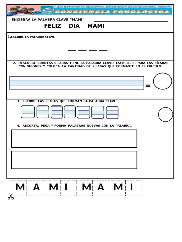 Conciencia Fonologica Mami | PDF