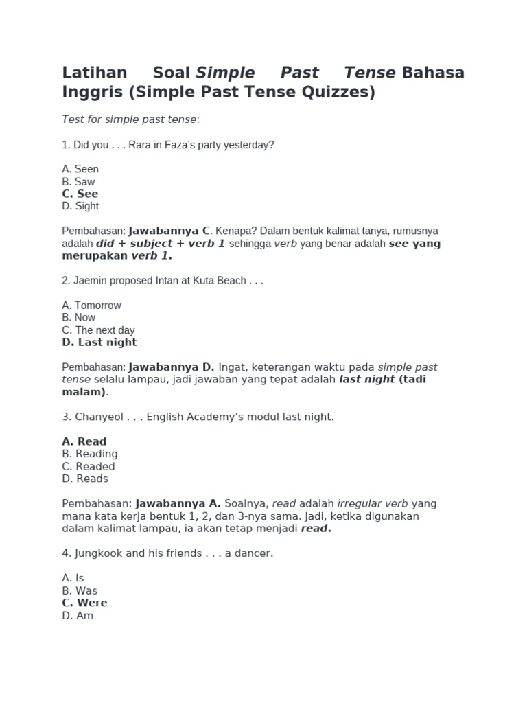 Latihan Soal Bintang Dan Langit | PDF | Linguistics