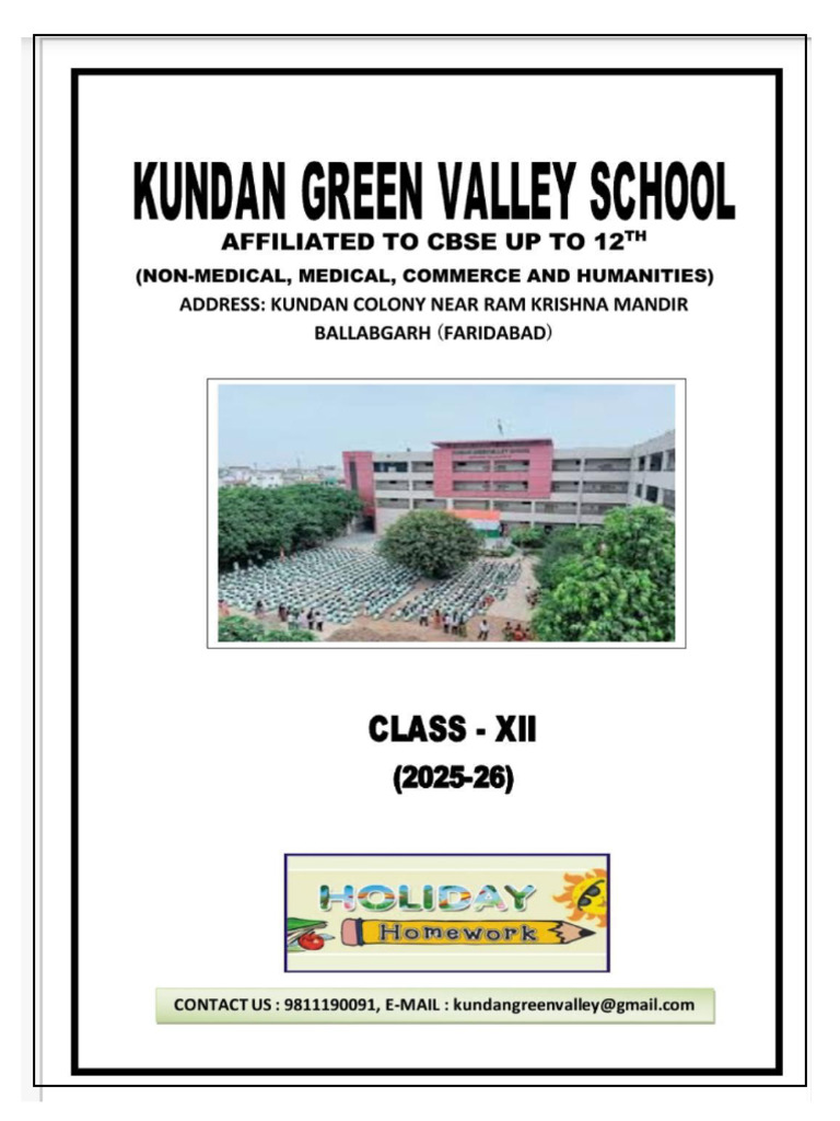 Kundan Green Valley School Project Guide | PDF | Money Supply | Money