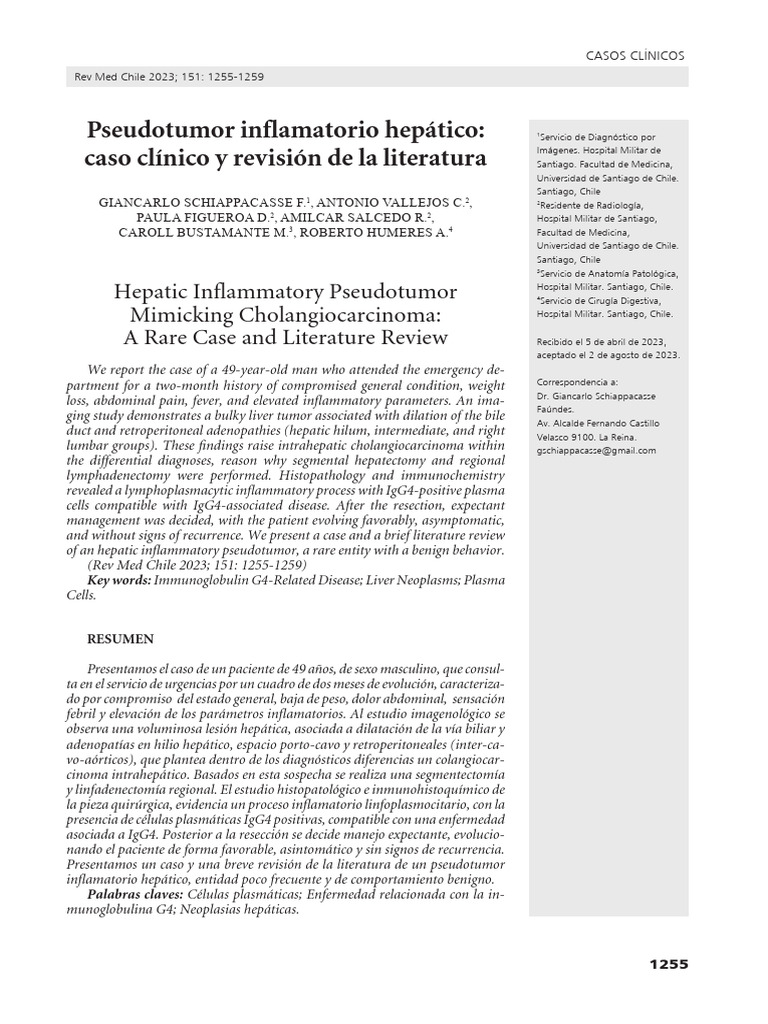 Caso Clinico Clase Espejo Adriano | PDF | Medicina | Anatomía