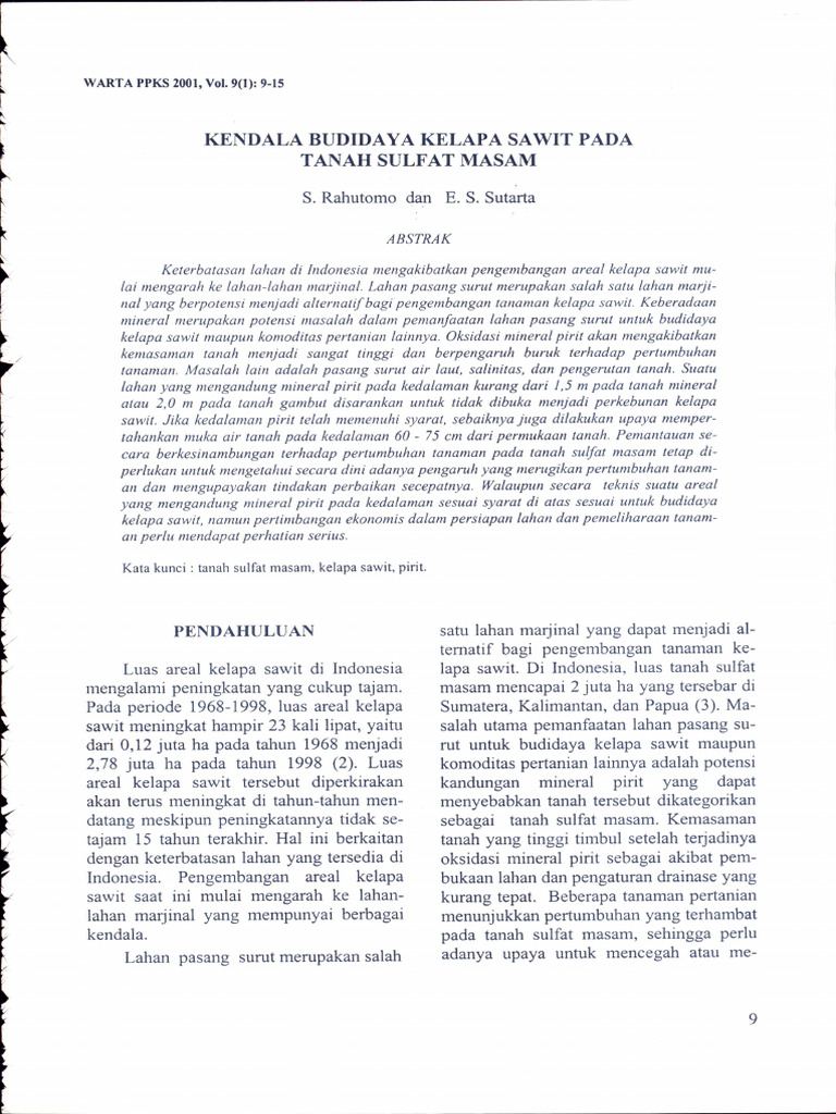 Kendala Budidaya Sawit Ppks | PDF