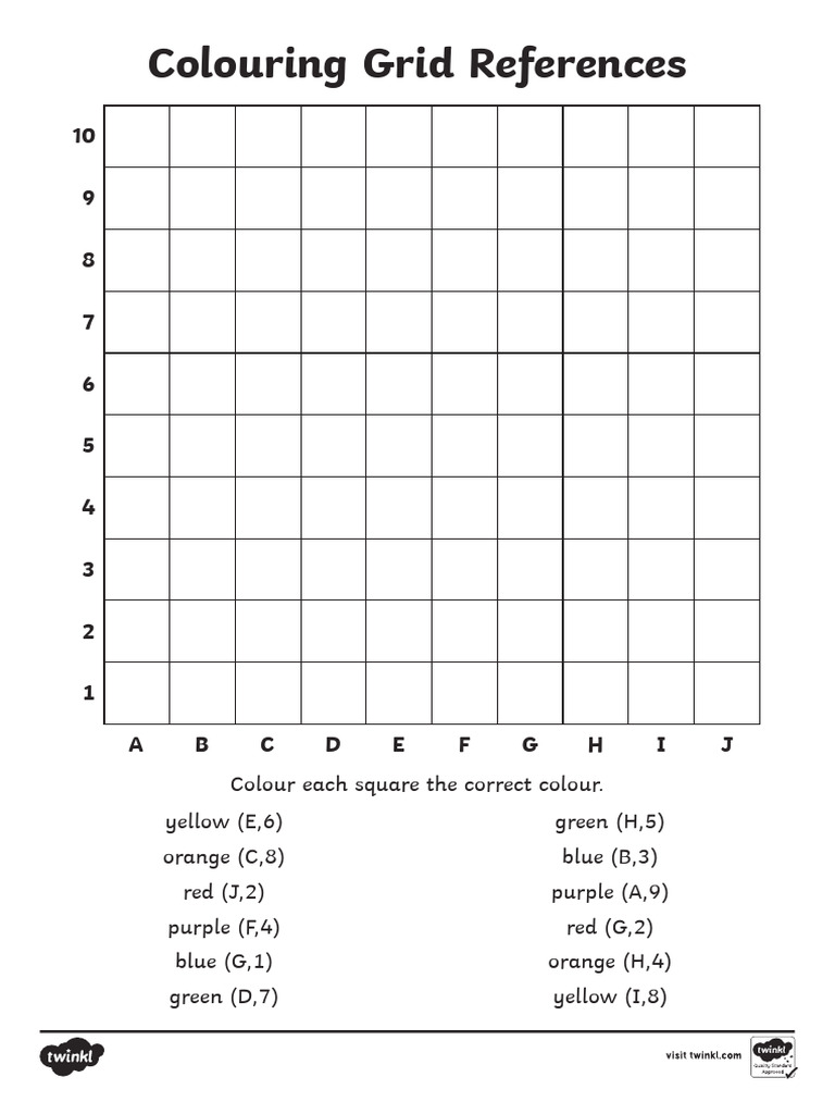 Colouring Grid References | PDF