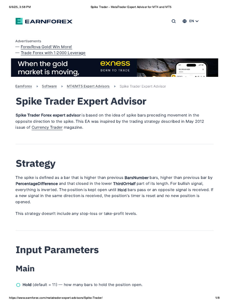 Spike Trading Indicators for MT5 | PDF
