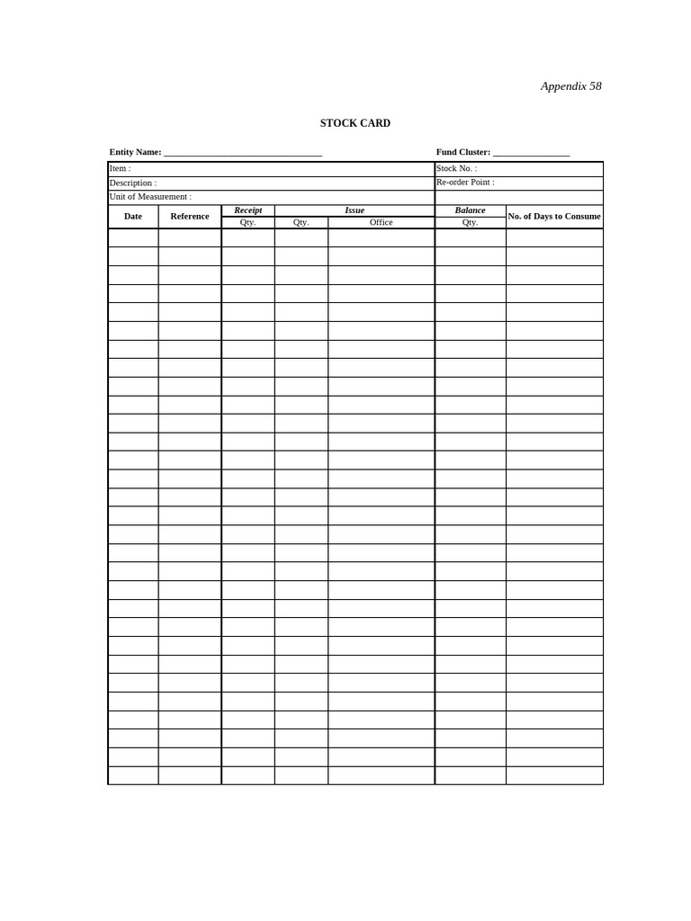 Appendix 58 SC | PDF