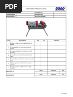Vacuum Cleaner Inspection Checklist | PDF | Technology & Engineering