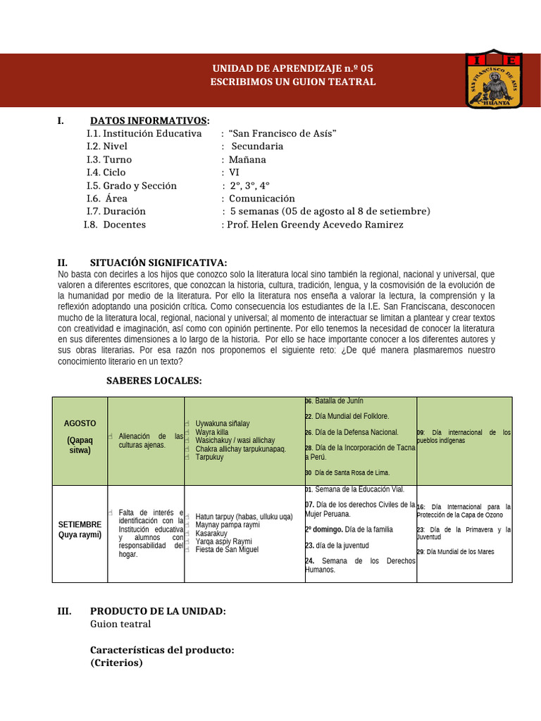 Unidad 5 Sfa | PDF | Aprendizaje | Intertextualidad