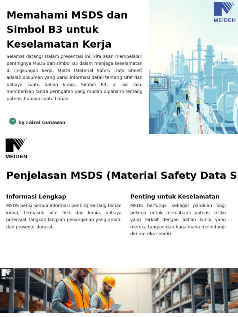MSDS dan Simbol B3 untuk Keselamatan | PDF